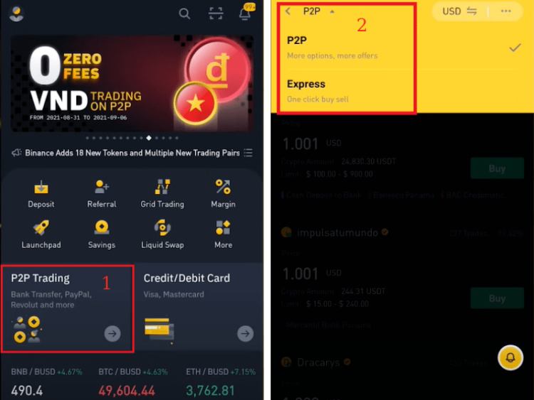 What is Binance P2P? How to Buy and Sell coins in USD/EUR.