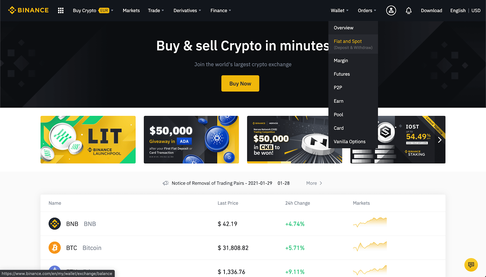 Chi tiết 2 cách rút tiền từ Binance - Wiki Binance
