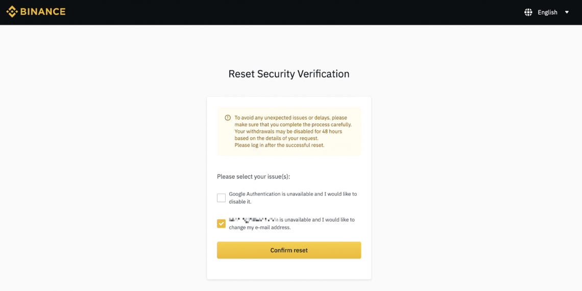 How to reset Binance password on computer and phone?