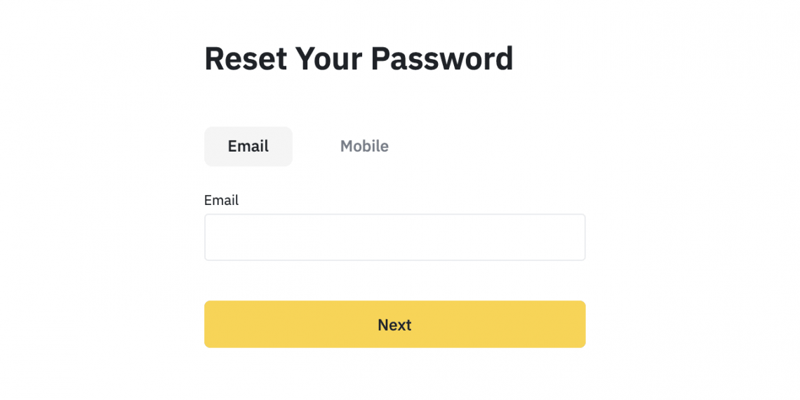 How to reset Binance password on computer and phone?